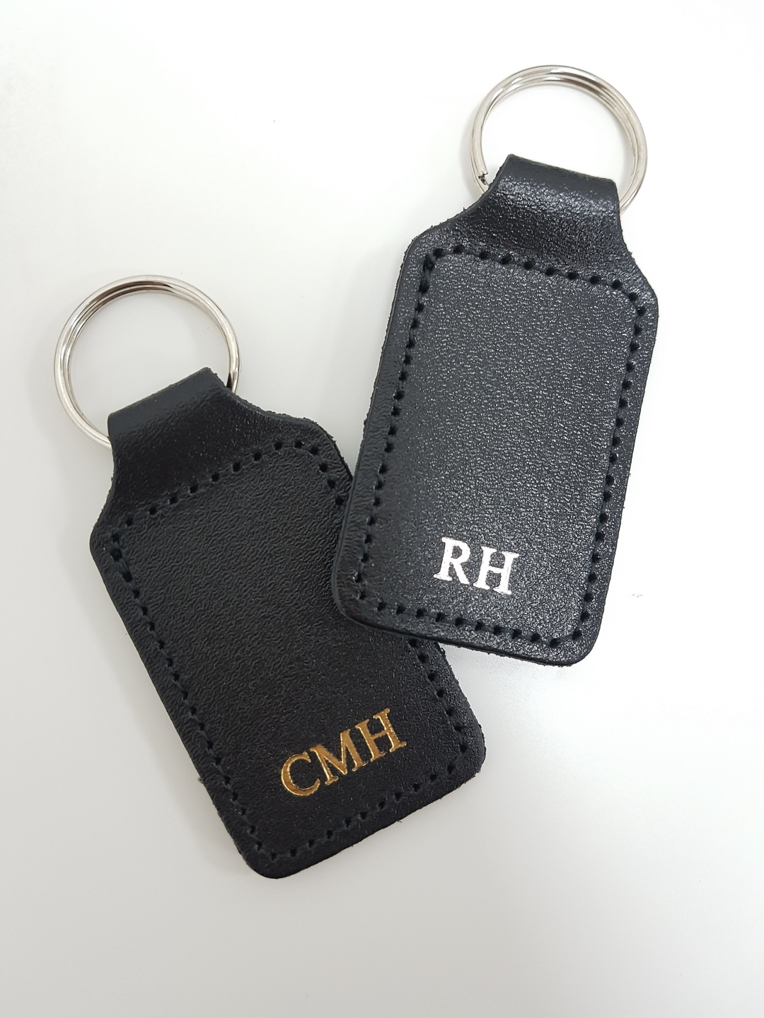 Personalised Keyring | Genuine Leather | Square – nightnavy.com